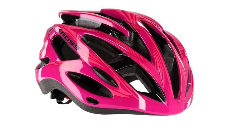 KASK ROWEROWY TREKKINGOWY LAKI Różowy M | Kaski \ Męskie \ szosowe ...